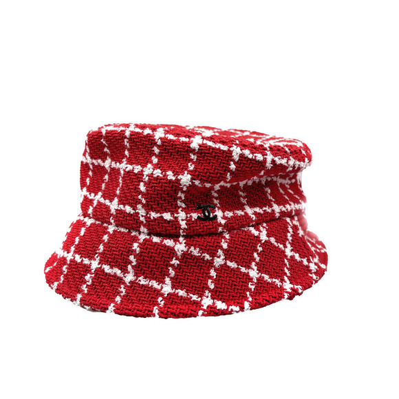 CHANEL | Accessories | Chanel Nwt 23c Runway Red White Fantasy Tweed ...